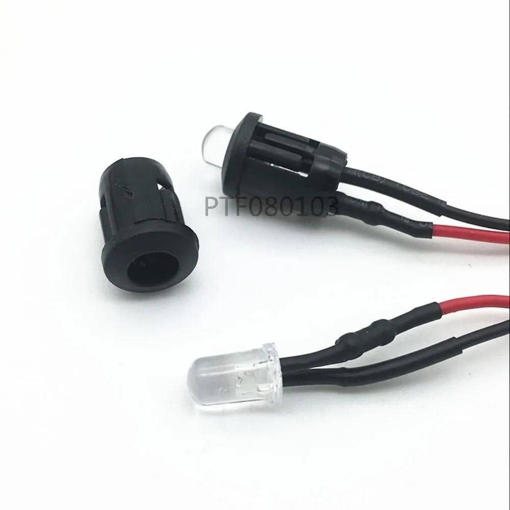 20 szt. 3V 5V 12V 24V DC 3mm/5mm czerwony/zielony/niebieski/RGB okrągły ...