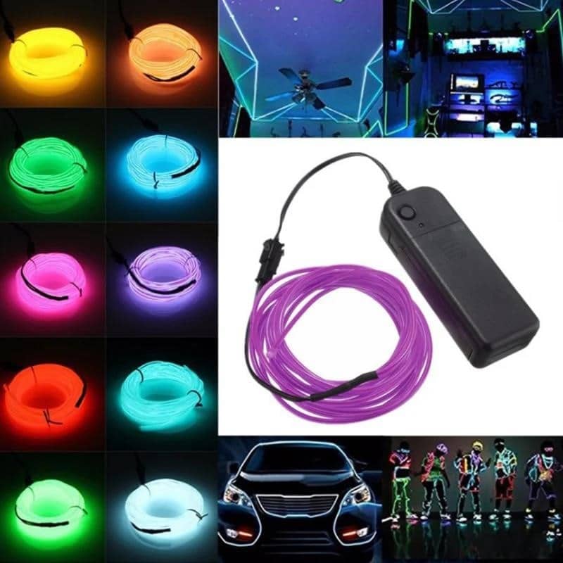 3V 5V 12V 2M/3M/5M lampa neonowa potańcówka lampa dekoracyjna USB lampa ...