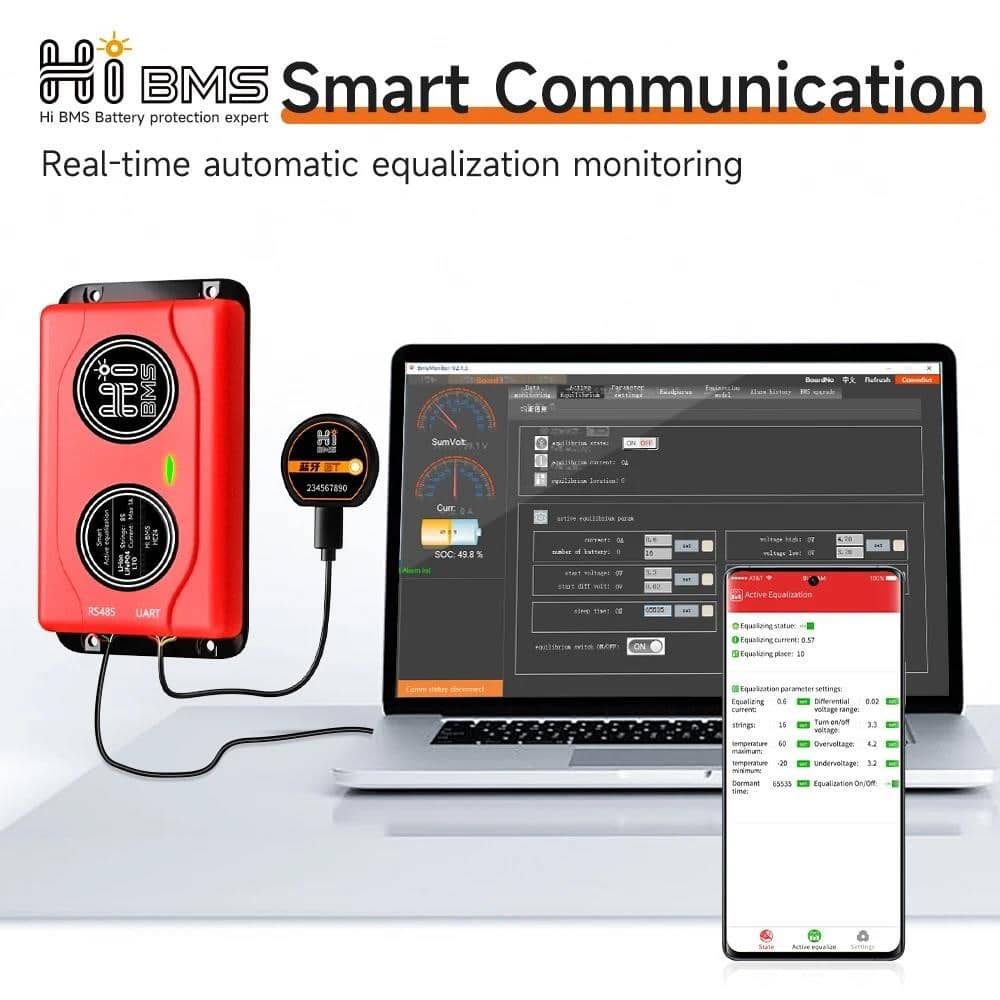 HIBMS Smart Active Balancer bms Lifepo4 Aktywny korektor 4S Balance ...