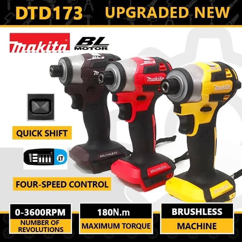 Makita DTD173 Aktualizacja japońskiej wersji sprzedaży krajowej wkrętaka amortyzującego 18 V ...