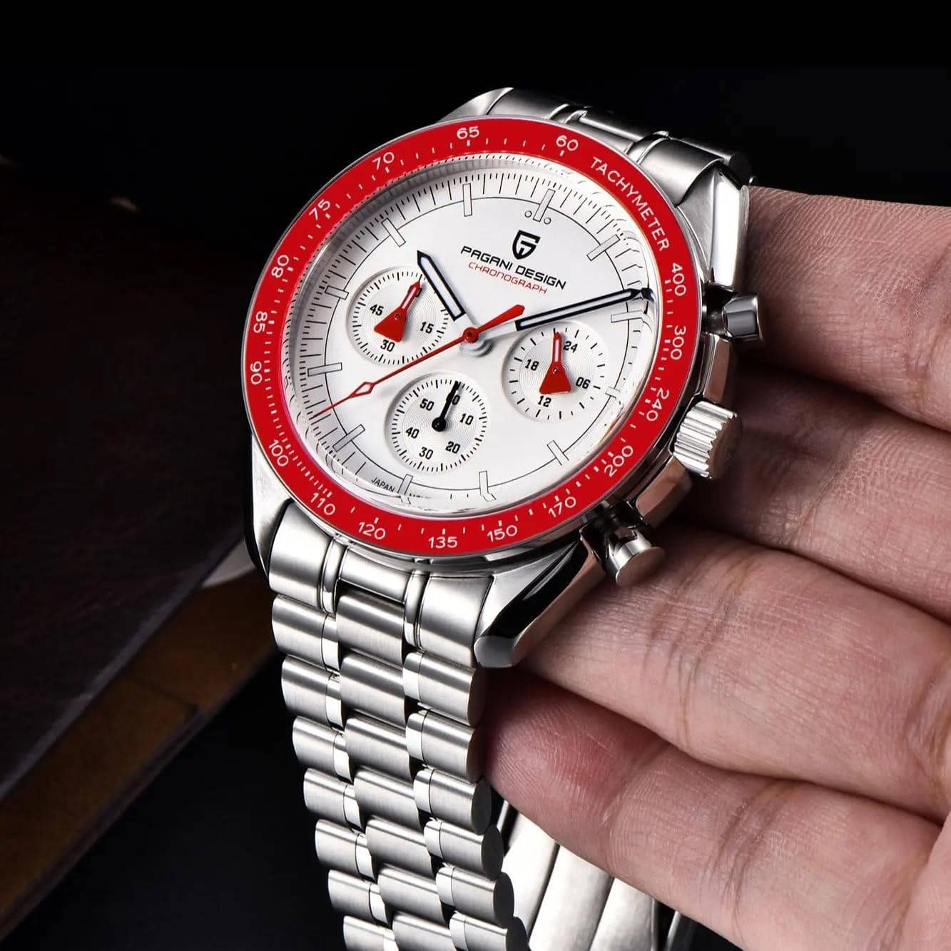 PAGANI DESIGN AK Project męskie zegarki luksusowy zegarek kwarcowy dla mężczyzn szafirowa ramka ...