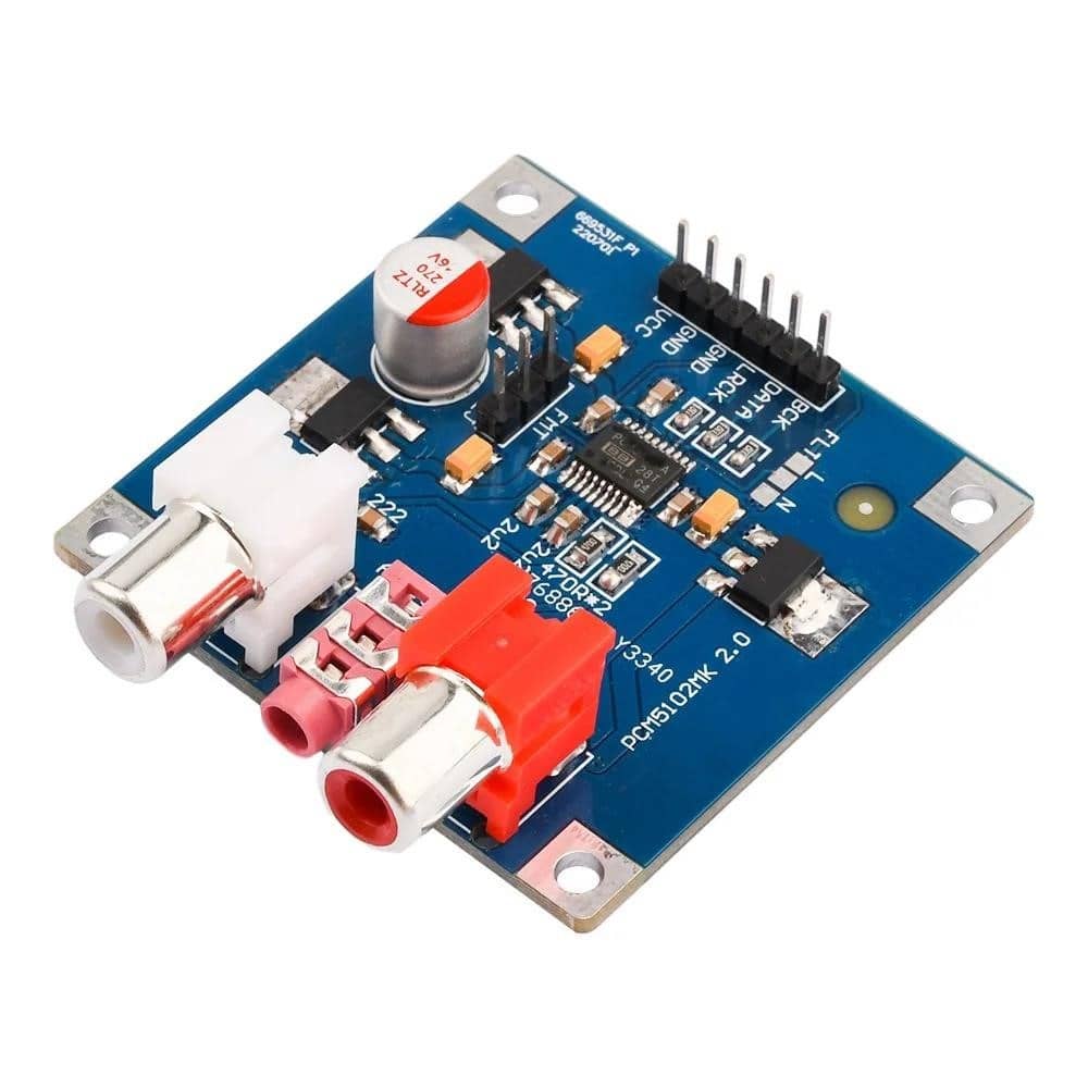 PCM5102 Dekoder DAC odtwarzacz I2S zmontowana płyta 32Bit 384K poza ...
