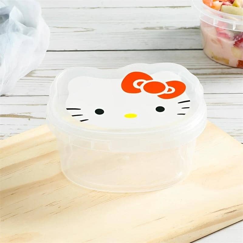 Sanrio Kawaii Hello Kitty Fresh Box Cartoon z pokrywką Pudełko na ...